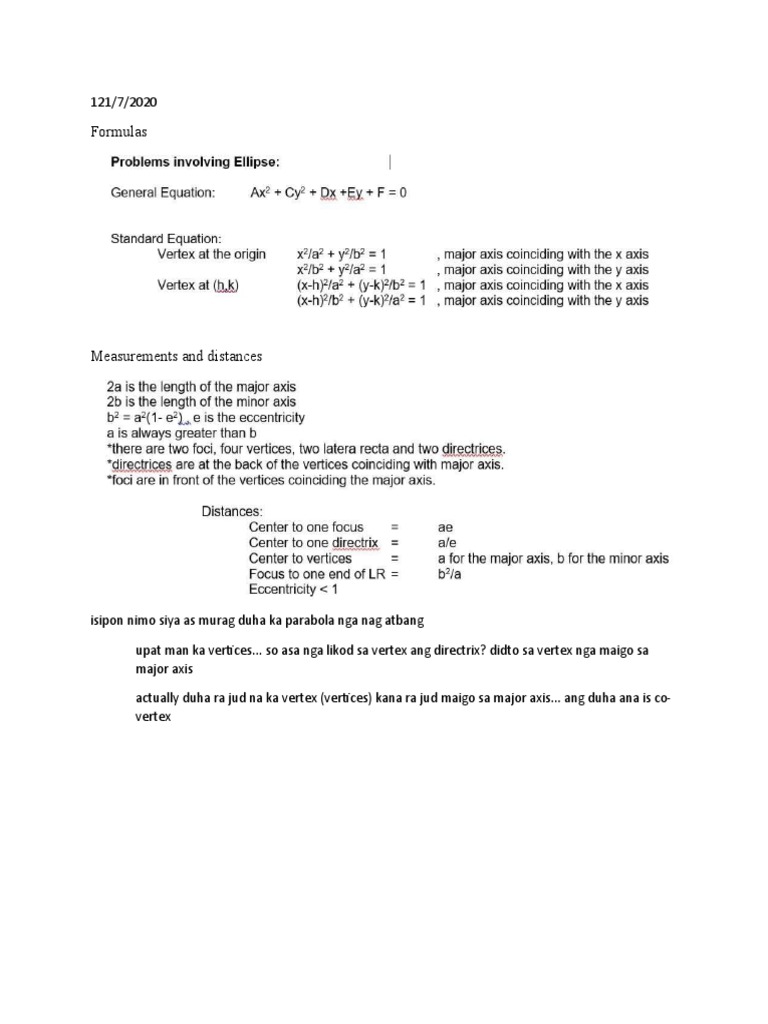 Ellipse Problem Solving Guide | PDF | Teaching Methods & Materials