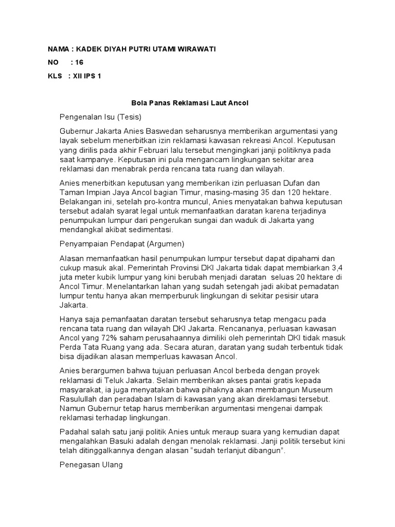 Fakta Dan Opini Teks Editorial | PDF