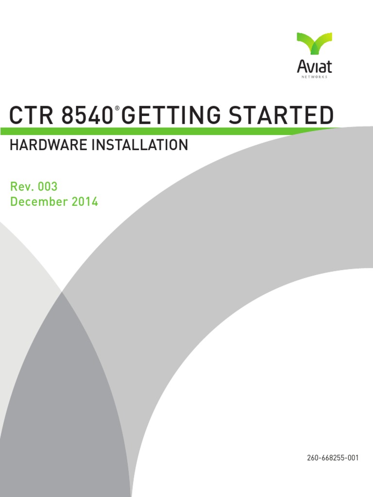 Manual CTR 8540 | PDF | Power Supply | Electronics