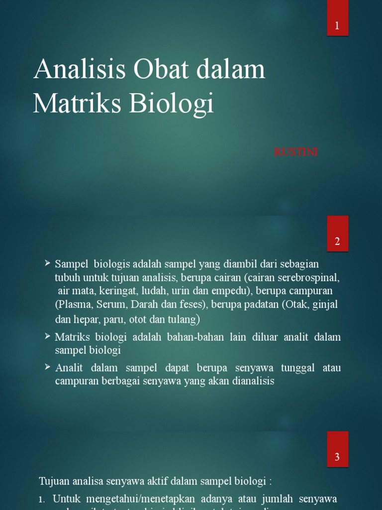Analisa Dalam Matriks Biologi | PDF