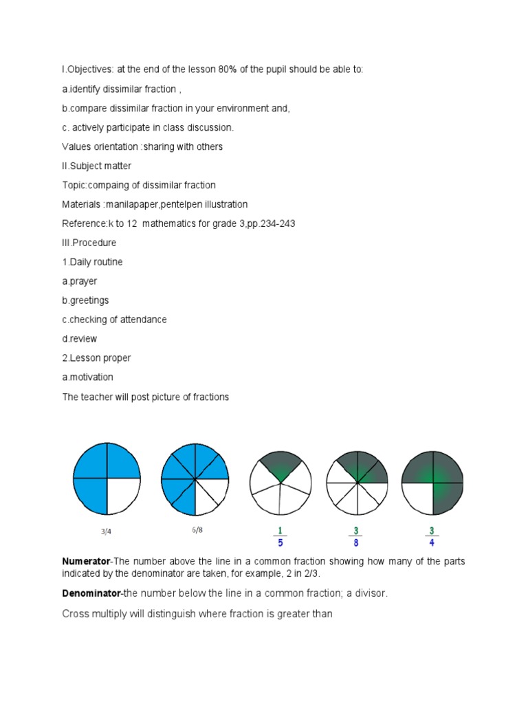Lesson Plan Math GRADE 3new | PDF | Teaching Mathematics