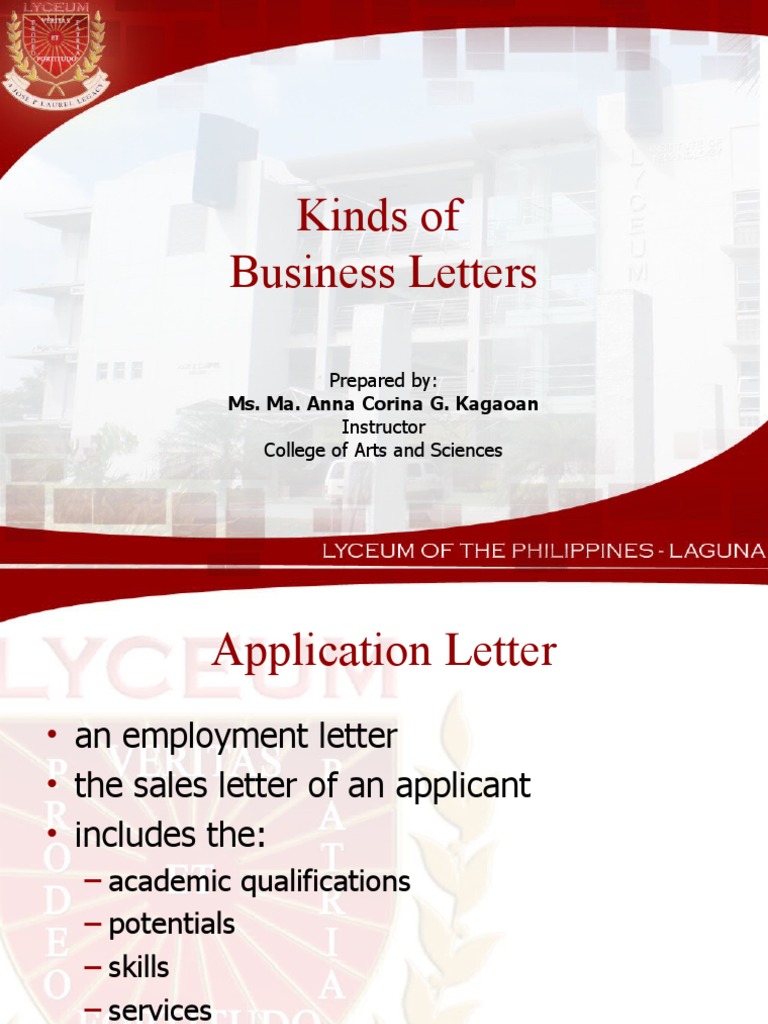 Types of Business Letters Explained | PDF | Communication