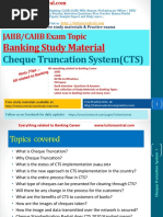 CTS Best Practice Guidelines for Banks | PDF | Clearing (Finance) | Cheque