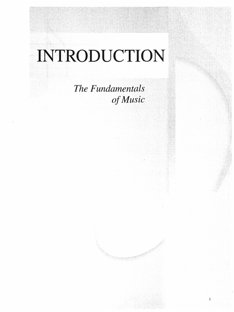 The Fundamentals: of Music | PDF | Interval (Music) | Musical Notation