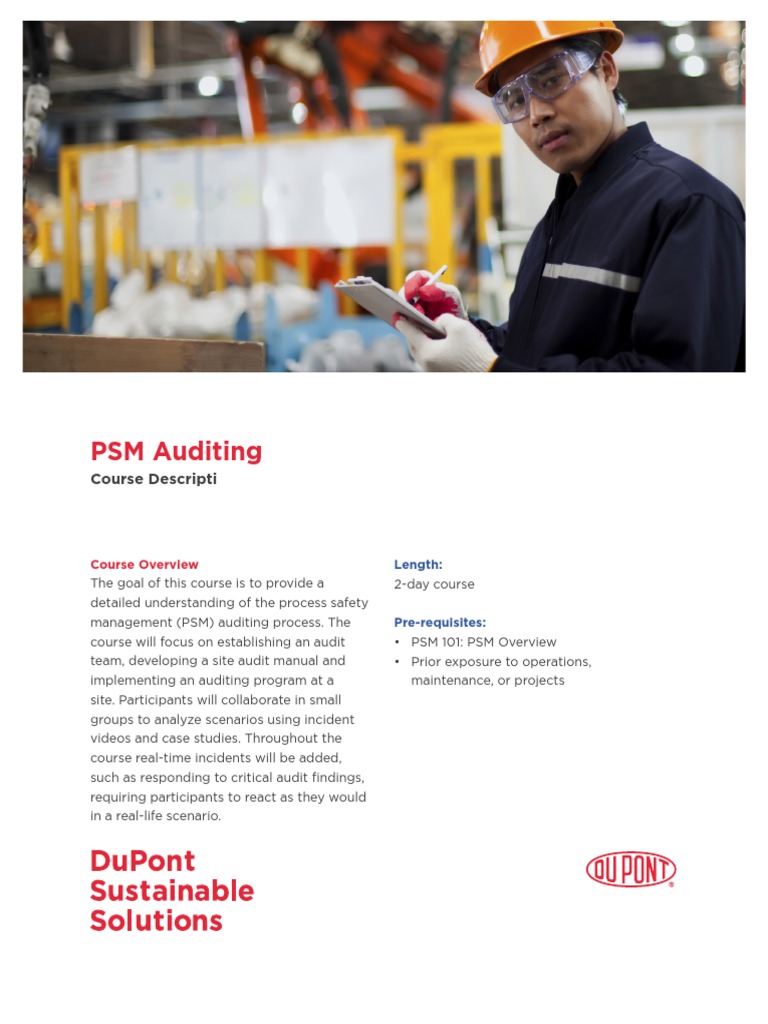 PSM Auditing: Course Descripti | PDF | Audit | Competence (Human Resources)
