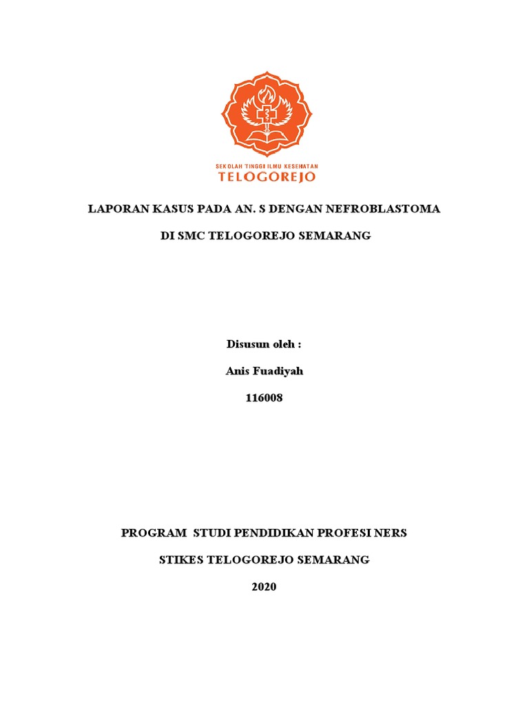 Laporan Kasus Nefroblastoma Anak S | PDF
