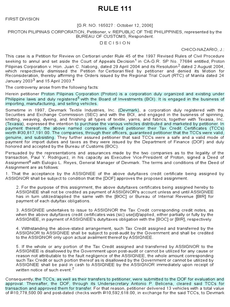 Cases Rule 111 | PDF | Lawsuit | Appeal