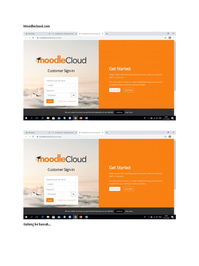 MENGELOLA WEB DENGAN MOODLECLOUD | PDF