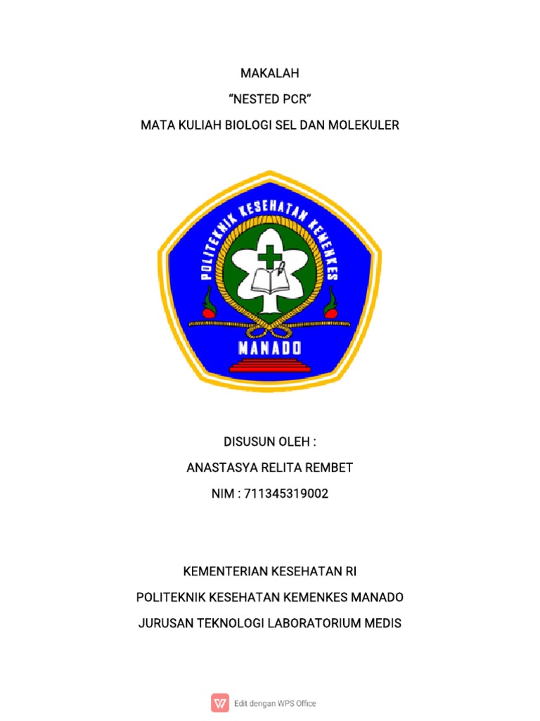 Makalah Nested PCR - Anastasya Relita Rembet | PDF