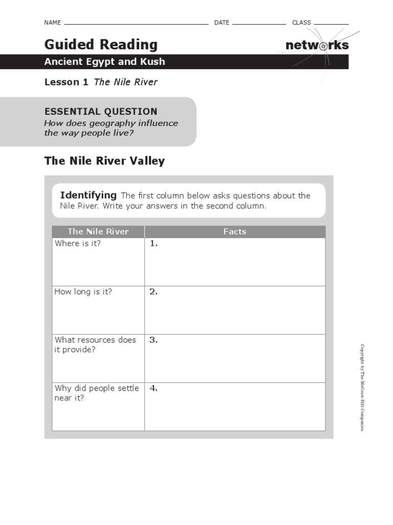 Guided Reading Ancient Egypt | PDF | Ancient Egypt | Nile