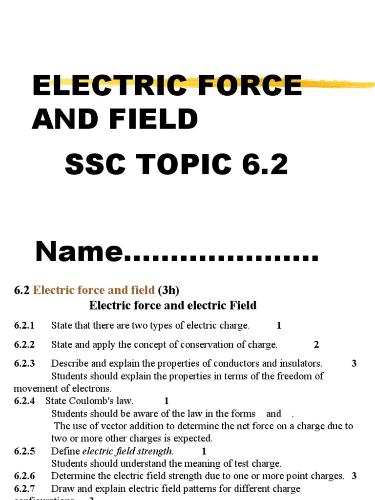 Physics Study Guide: Electric Forces | PDF | Nature | Electric Charge