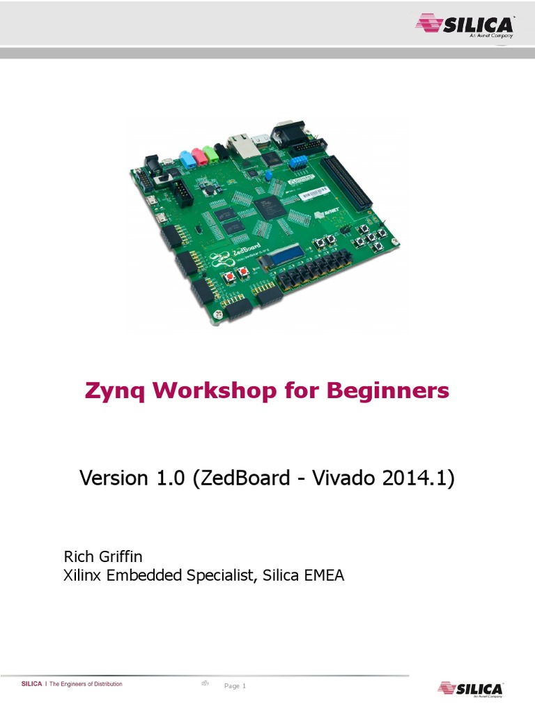 SILICA Xilinx Zynq ZedBoard Vivado Workshop Ver1.0 | PDF | Icon (Computing) | Embedded System