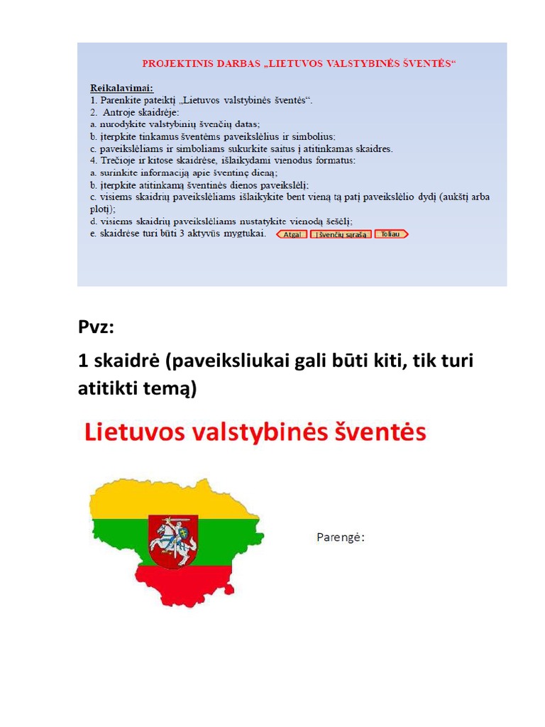 Skaidres 1 Darbas | PDF