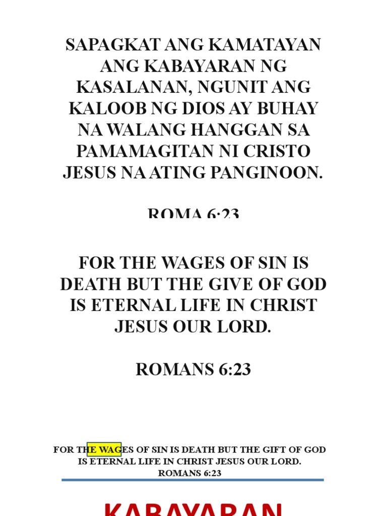 Romans 6:23 | PDF
