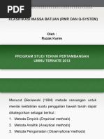 Tabel Perhitungan RMR | PDF