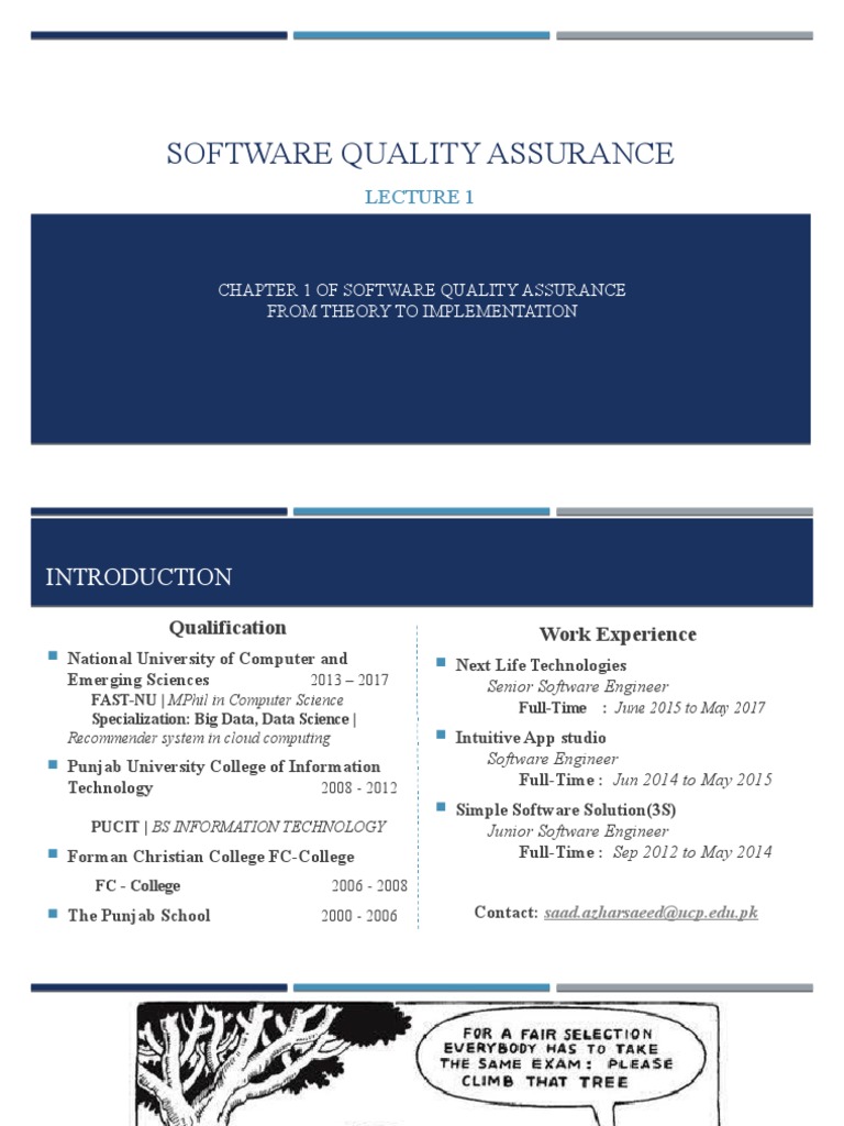1 Introduction and Software Quality | PDF | Software Quality | Quality ...