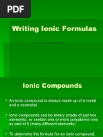 Solving and Writing Ionic Formulas | PDF | Ion | Chloride