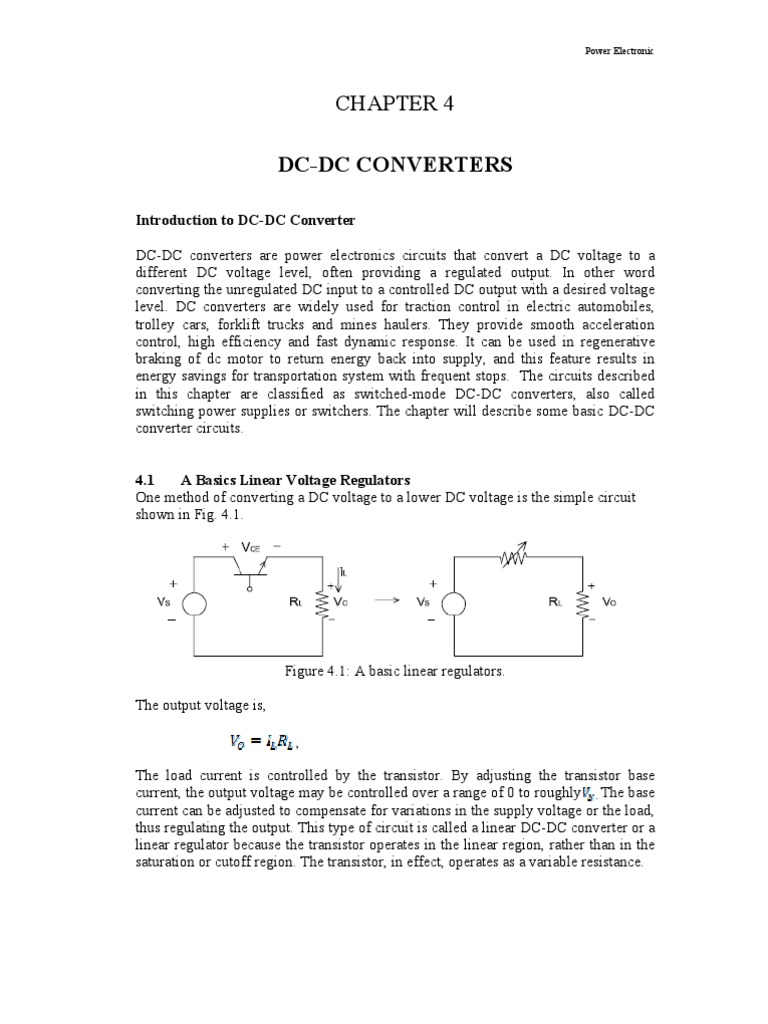 Bee4113 Chapter 4 | PDF | Electrical Network | Power Electronics