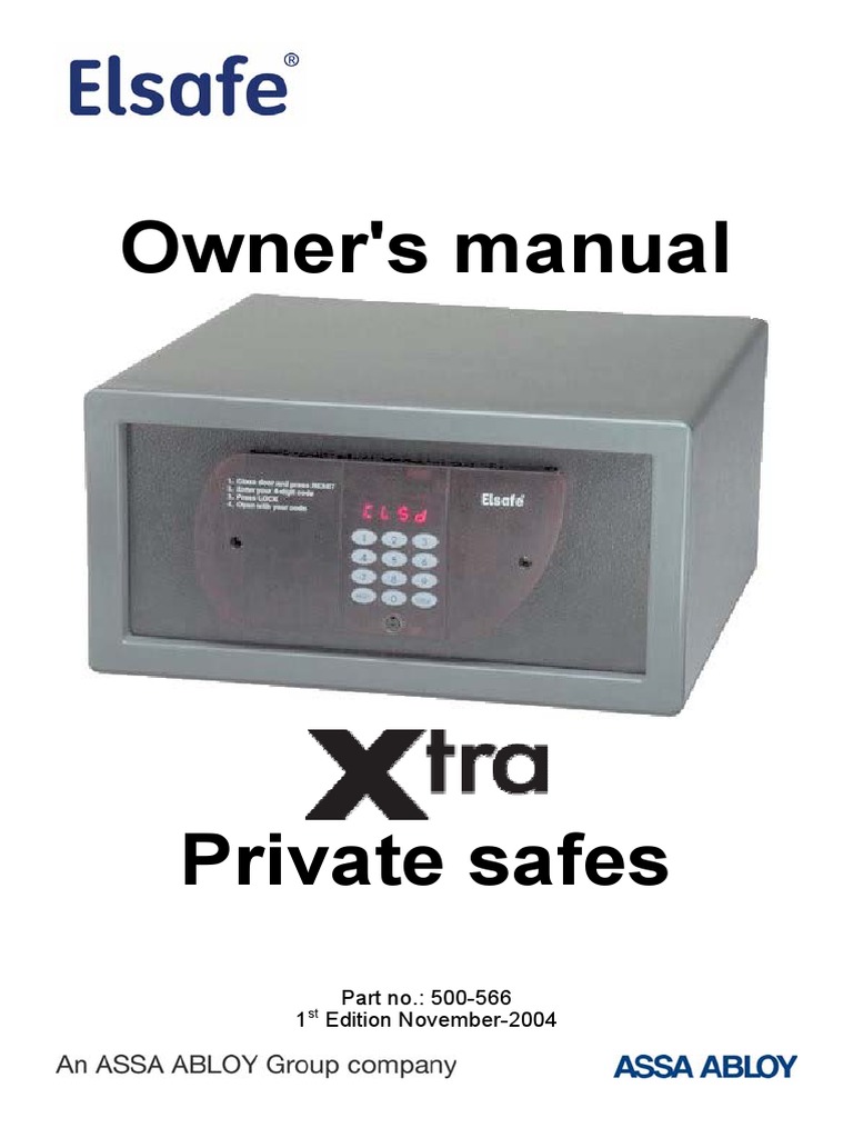 Elsafe Owners Manual | PDF