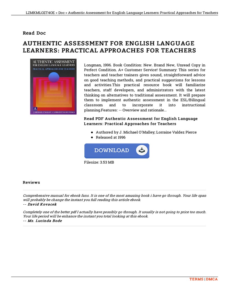 File Authentic Assessment For English Language Learners Practical | PDF ...