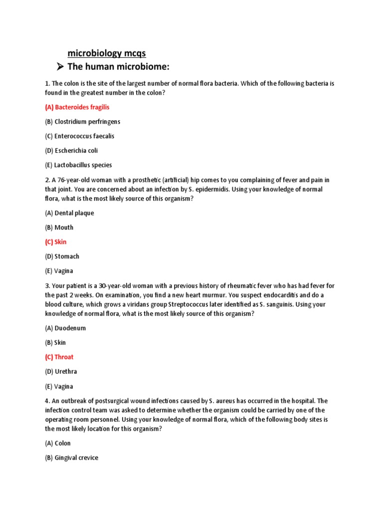 Microbiology Mcqs | PDF | Lipopolysaccharide | Penicillin