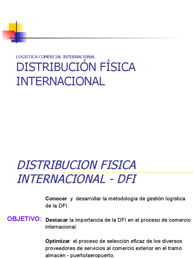 13 Distribucion Fisica Internacional LOGISTICA - INTERNACIONAL | PDF ...