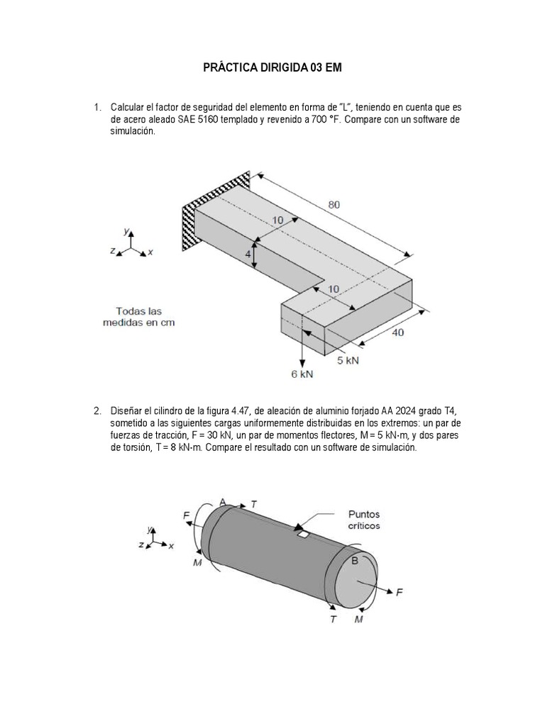 PRÁCTICA DIRIGIDA #03 Elementos de Maquinas | PDF