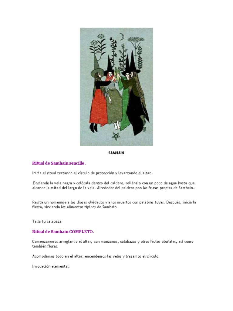 Ritual Samhain | Descargar gratis PDF | Rituales