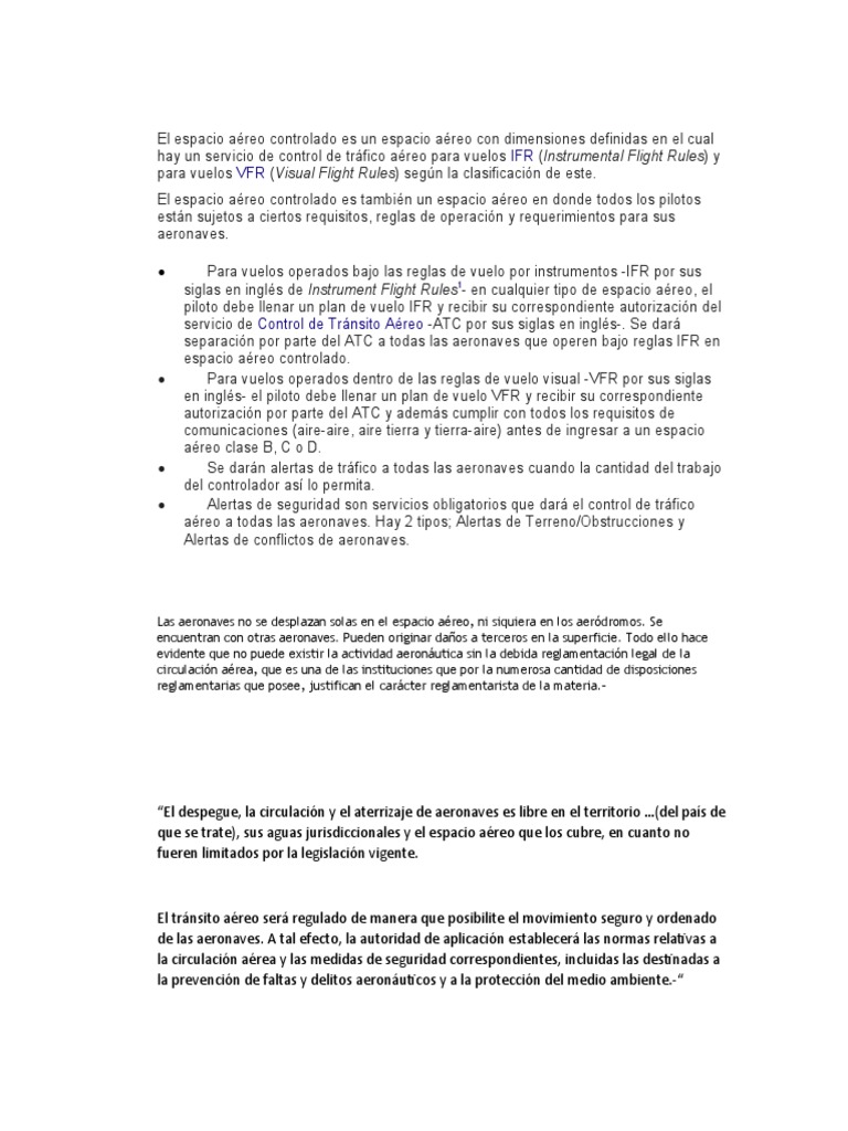 El Espacio Aéreo Controlado Es Un Espacio Aéreo Con Dimensiones ...