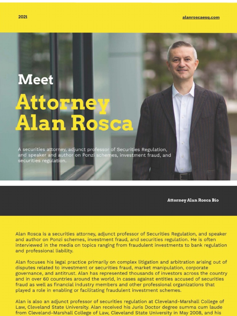 Attorney Alan Rosca - Introduction | PDF