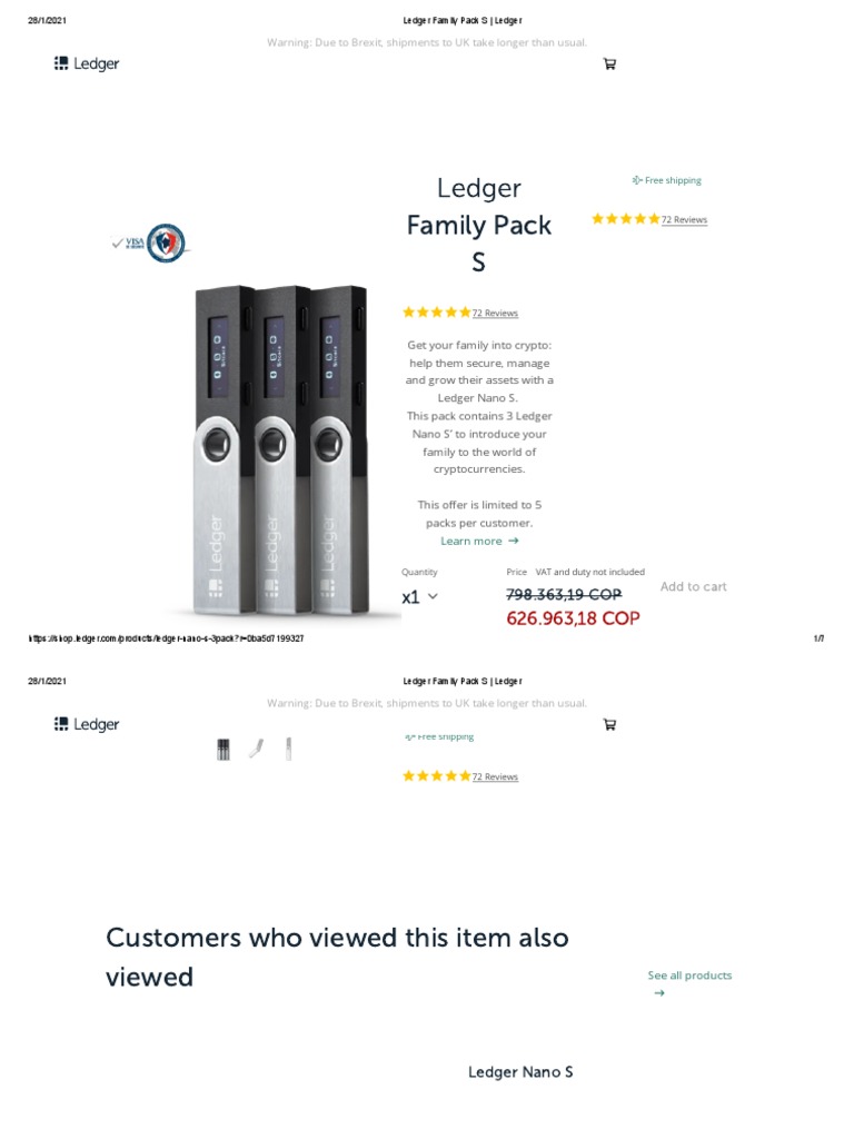 Ledger Family Pack S - Ledger | PDF | Cryptocurrency | Mobile App