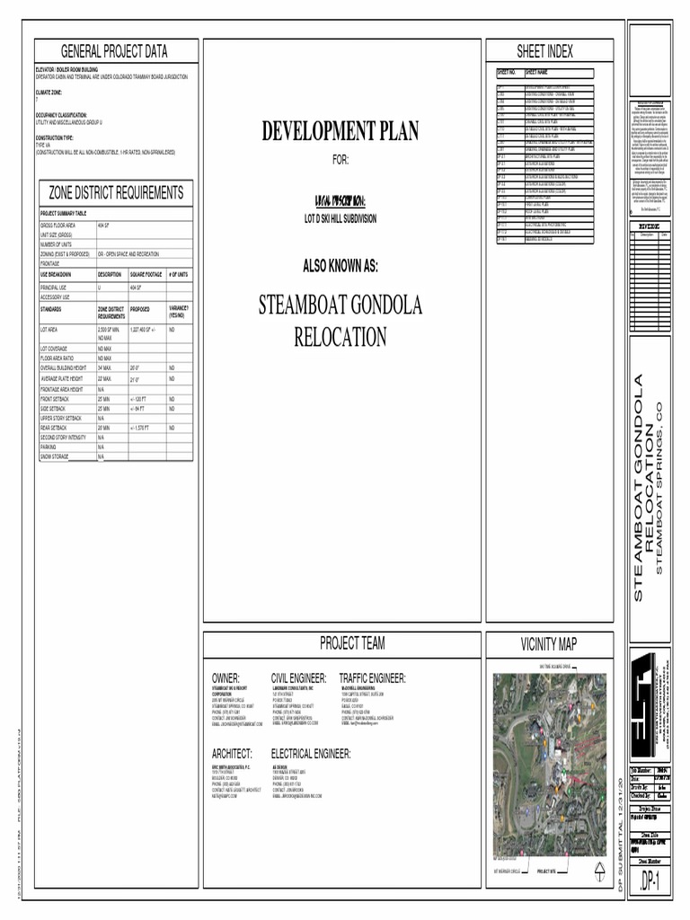 Steamboat Resort Gondola Relocation Project Site Plan | PDF | Architect ...