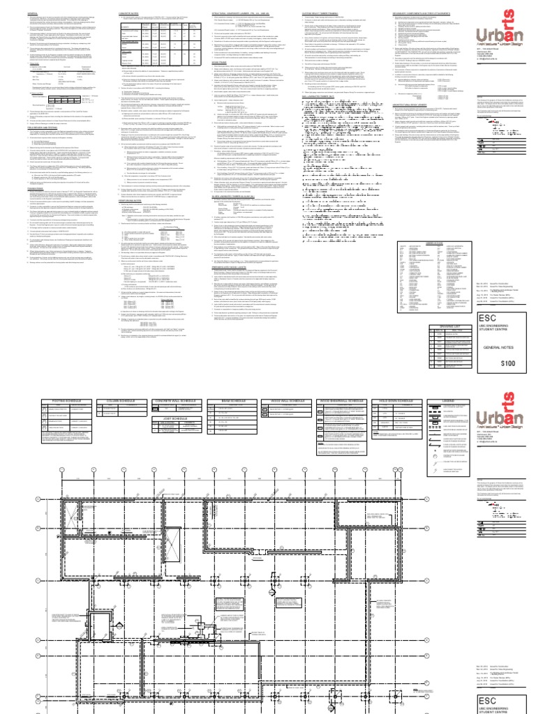 Esc Structural Ifc | PDF | Lumber | Framing (Construction)