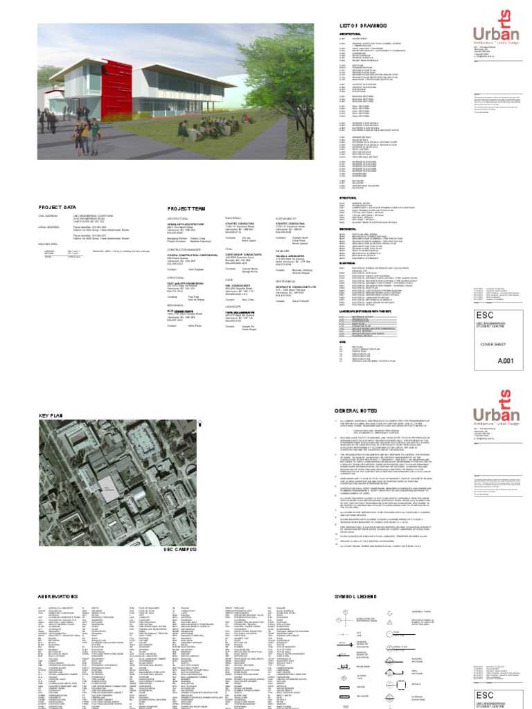Architectural Drawing Cover Sheet | PDF | Wall | Stairs