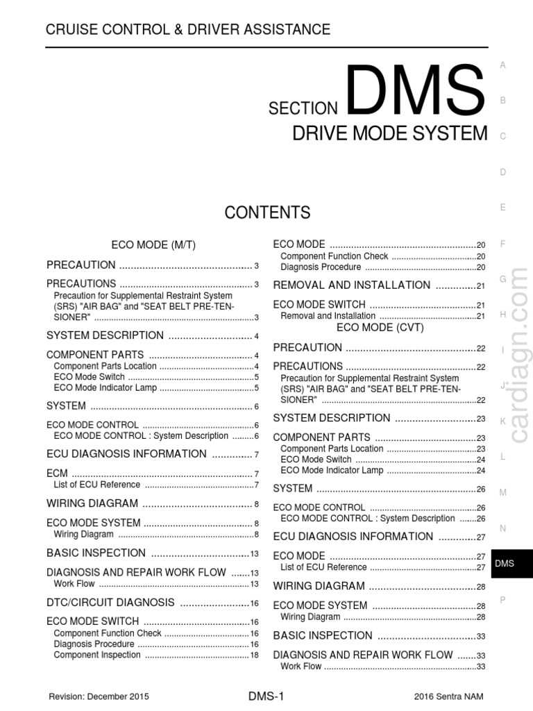 Drive Mode System: Section | PDF | Technology & Engineering