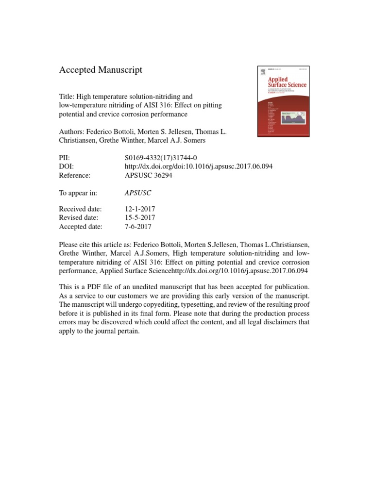 High Temperature Nitriding | PDF | Stainless Steel | Corrosion