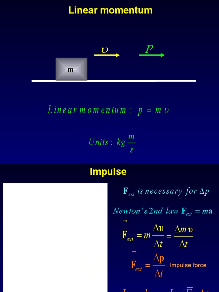 Lecture 12 - Linear Momentum - Part 1 - Impulse and LMC | PDF ...