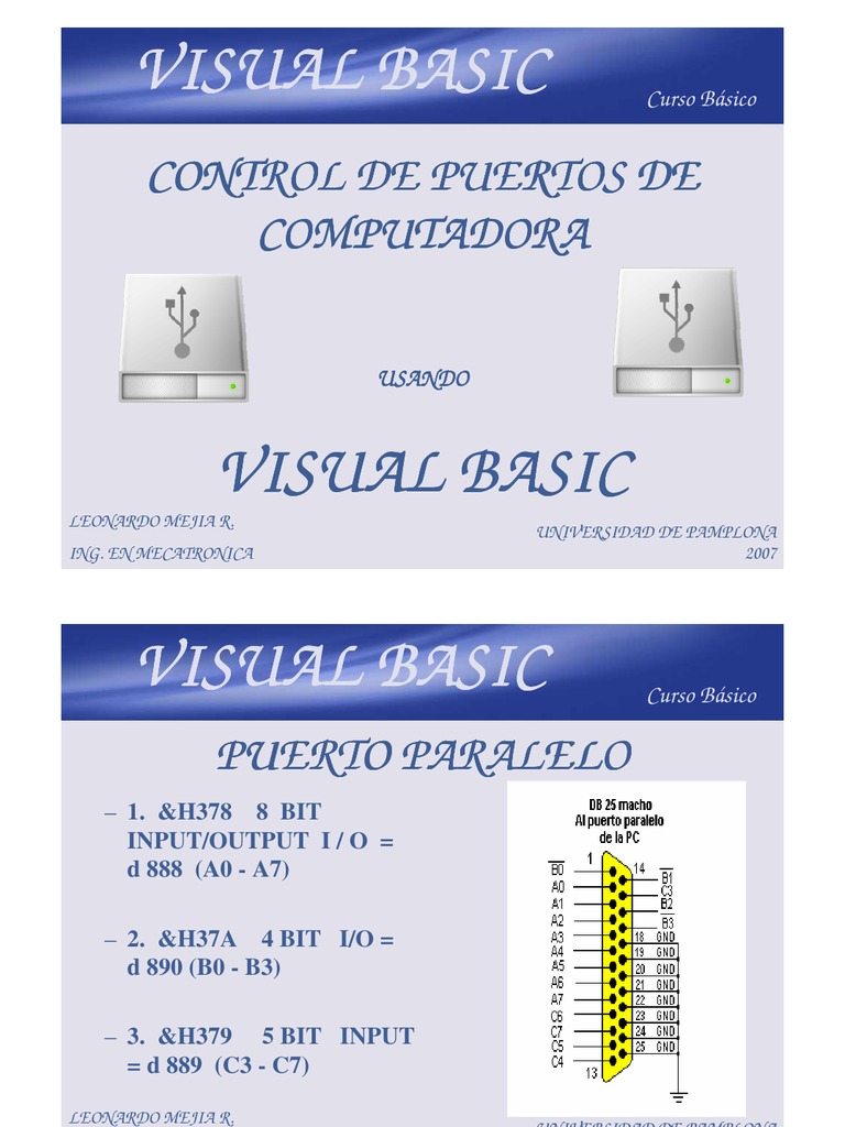 Visual Basic-Control de Puertos | PDF | Biblioteca (informática) | Tecnología de sistema operativo