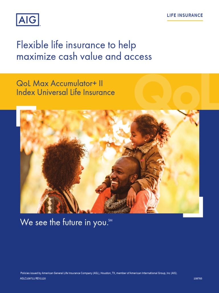 AIG - Max Accumulator Plus Index Insurance Policy | PDF | Life ...