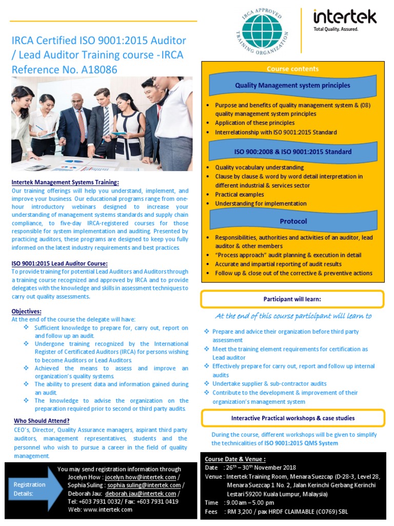 Irca Iso 90012015 | PDF | Iso 9000 | Audit