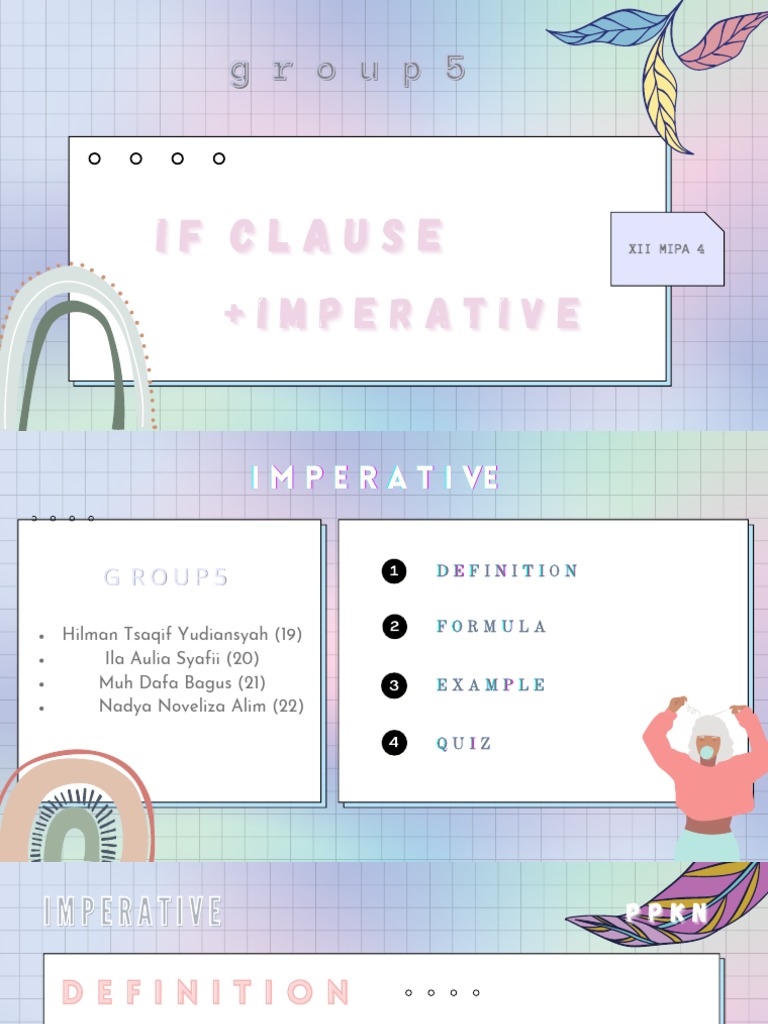 (Group 5) If Clause + Imperative-1 | PDF | Linguistic Morphology | Grammar