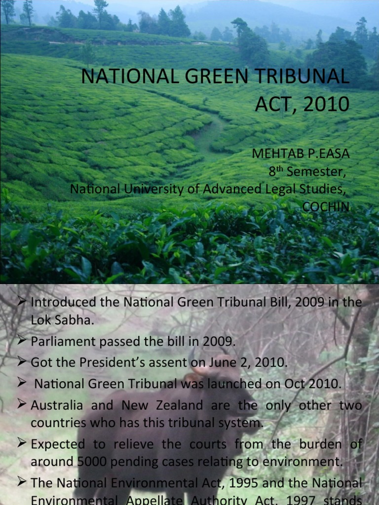 National Green Tribunal Act, 2010 1 | PDF | Government | Tribunal