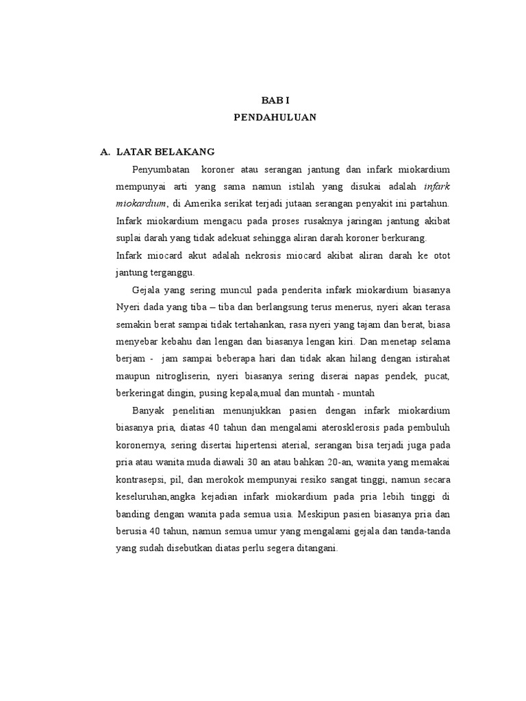 Askep Infark Miokard Akut (Ami) | PDF | Sains & Matematika