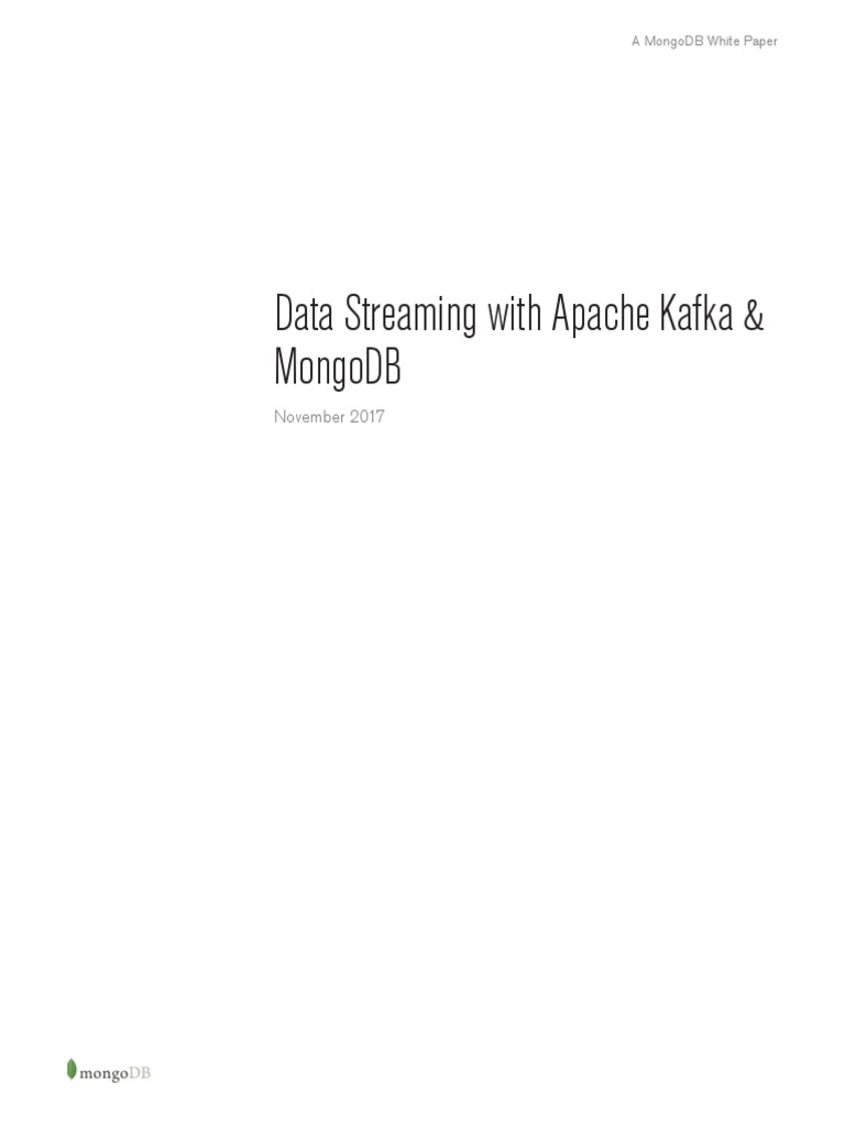 Kafka and Mongodb | PDF | Apache Spark | Software Architecture