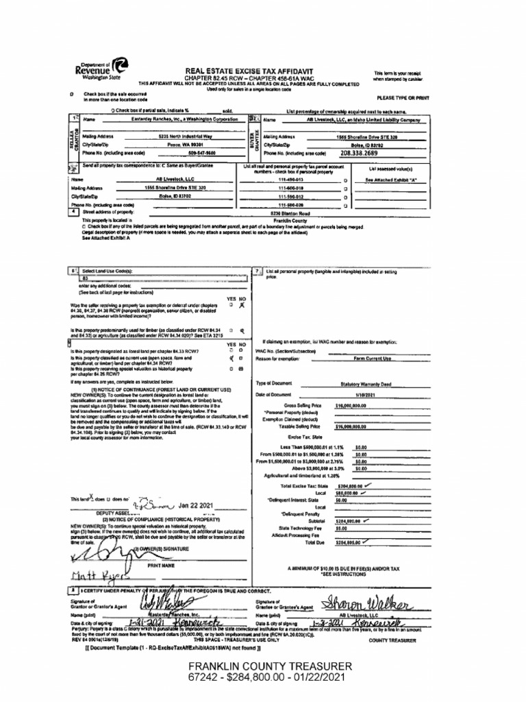 Easterday Ranch - North Lot Sale - 012221 | PDF