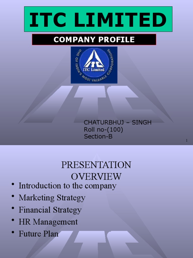Itc Limited: Company Profile | PDF | Economies | Business
