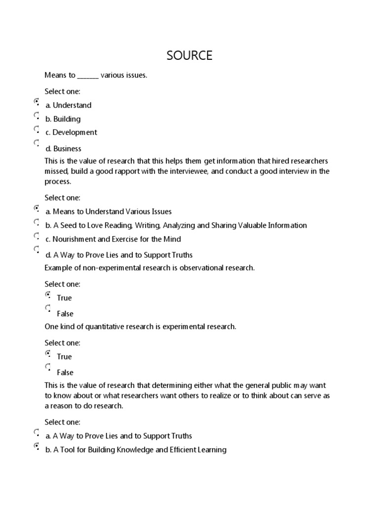 Source Research | PDF | Theory | Hypothesis