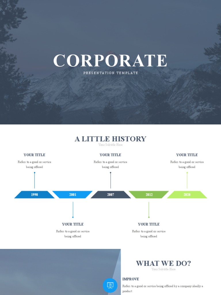 Corporate Free Powerpoint Template Pdf Social Institutions Social
