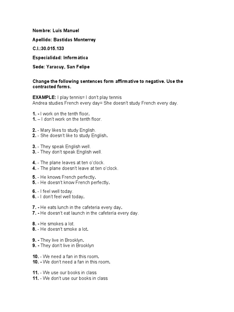 Activity I Ingles Instrumental WORD | PDF