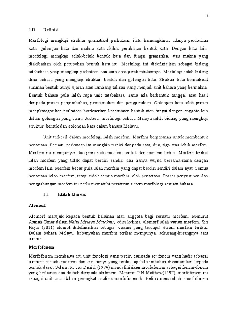 Konsep Alomorf Dan Morfofonem | PDF